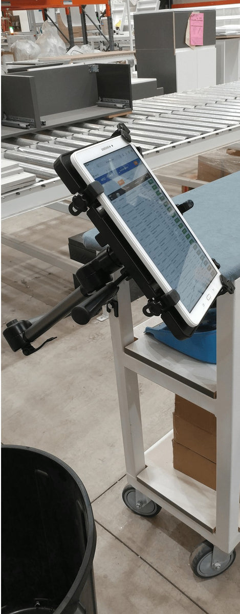 Mobotron MS-526 Heavy Duty Floor Mounted Telescopic Tablet Stand/Holde ...